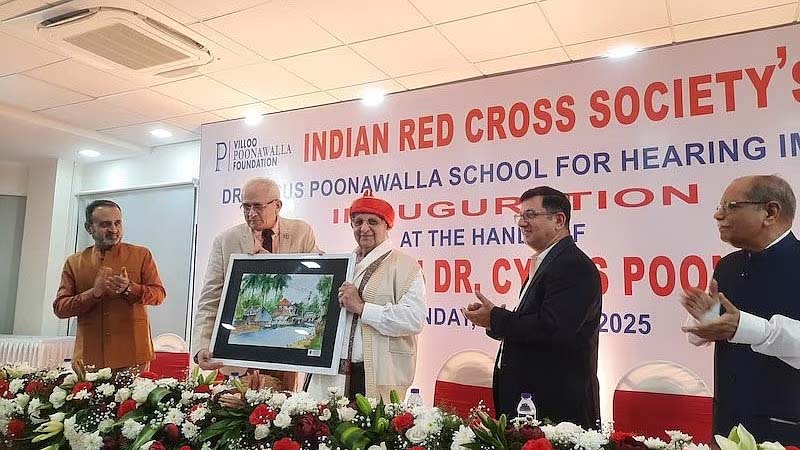 डॉ. पूनावाला ने श्रवण बाधितों के लिए रेड क्रॉस स्कूल के नए भवन का ...