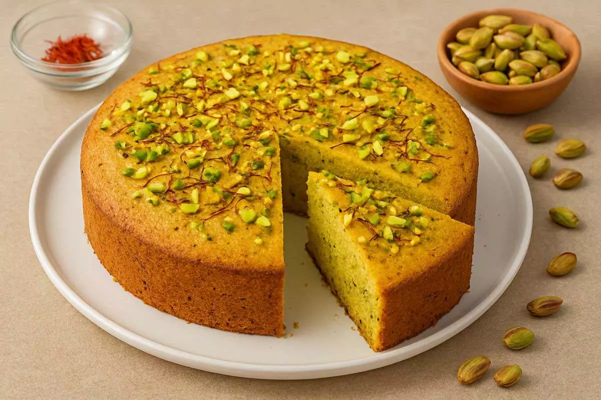 Kesar Pista Cake Recipe: फेस्टिवल के लिए परफेक्ट है ये केसर पिस्ता केक ...