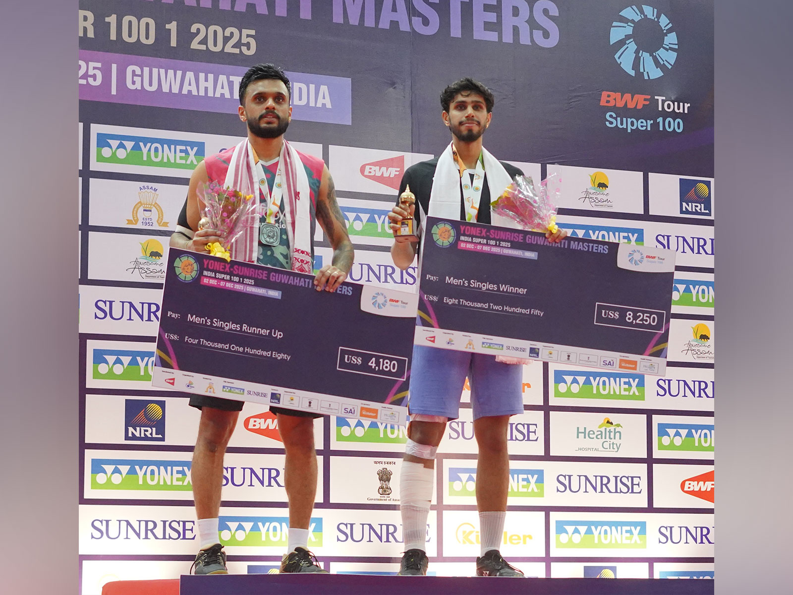 Guwahati Masters 2025: संस्कार सारस्वत ने जीता पुरुष एकल खिताब, तन्वी ...